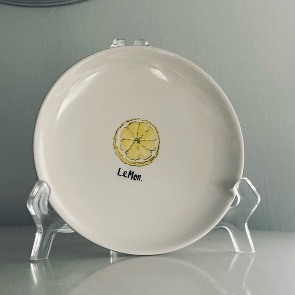 Rae Dunn | Dining | Rae Dunn By Magenta Small Dinner Plate Lemon Round ...